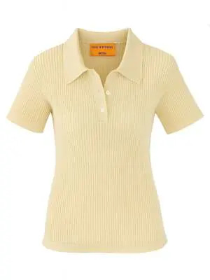 Guest In Residence Shrunken Polo Shirt - Cream