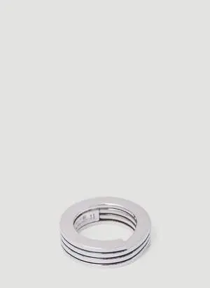 Bottega Veneta Layered Ring - Silver