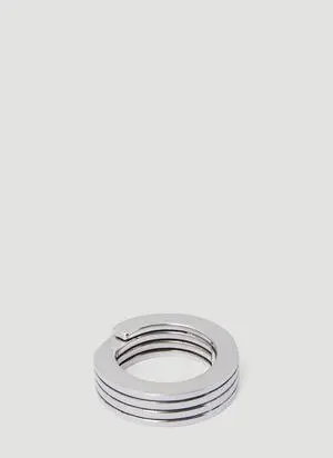 Bottega Veneta Layered Ring - Silver