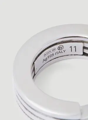 Bottega Veneta Layered Ring - Silver