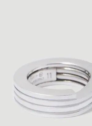 Bottega Veneta Layered Ring - Silver