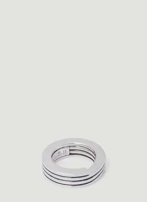 Bottega Veneta Layered Ring - Silver
