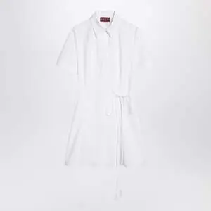 Gucci Shirt Dress In Cotton - White