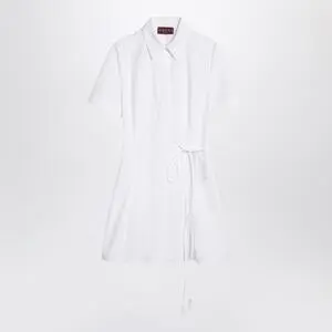 Gucci Cotton Short Sleeve Shirt Dress - White