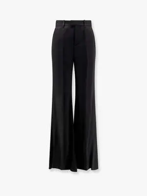 Balenciaga Viscose Trousers With Flared Bottom - Multicolor