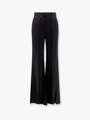 Balenciaga Viscose Trousers With Flared Bottom - Multicolor