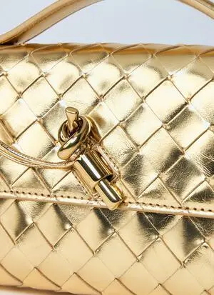 Bottega Veneta Long Andiamo Clutch - Gold
