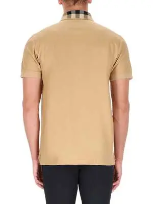 Burberry Polo Shirt With Check Collar