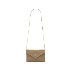 Saint Laurent Neutrals Shoulder Bags - Cream