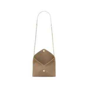 Saint Laurent Suede Shoulder Bag - Cream