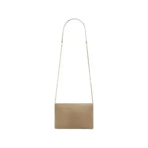 Saint Laurent Suede Shoulder Bag - Cream