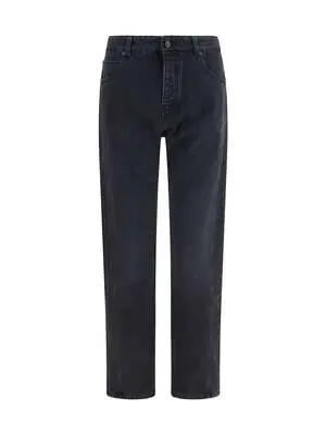 Balmain Straight-leg Denim Jeans - Black