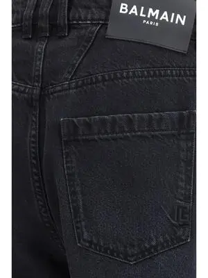 Balmain Straight-leg Denim Jeans - Black