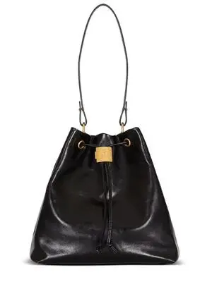 Balmain Pulse Convertible Leather Backpack