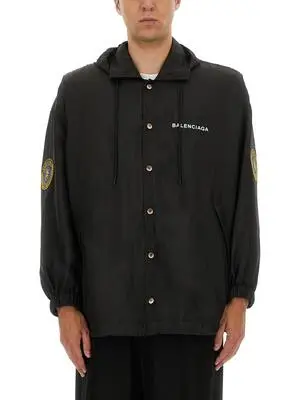 Balenciaga Oversized Windbreaker - Black