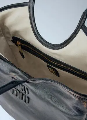 Miu Miu Ivy Leather Tote Bag