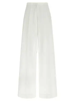 P.a.r.o.s.h Cannes Cotton Poplin Pants - White