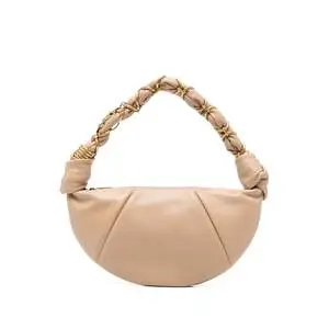 Saint Laurent Calf Leather Tote Bag - Cream