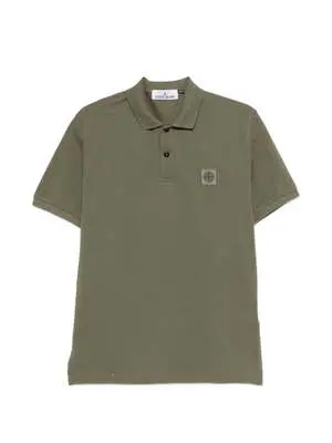 Stone Island Logo Cotton Polo Shirt - Multicolor