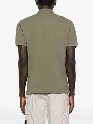 Stone Island Logo Cotton Polo Shirt - Multicolor