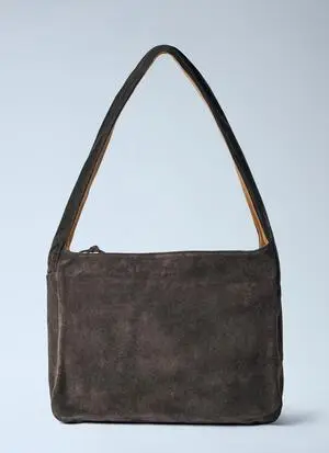 Our Legacy Grande Brick Suede Shoulder Bag - Brown