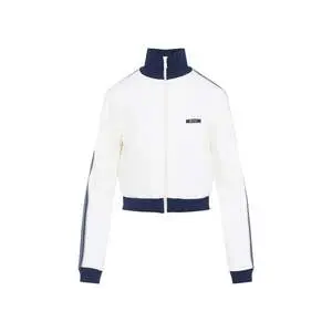 Prada Zip-up Logo Jacket - White
