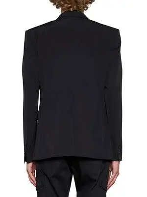 Dolce & Gabbana Black Technical Fabric Sicilia Single-breasted Blazer