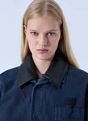 Miu Miu Single-breasted Jacket - Blue