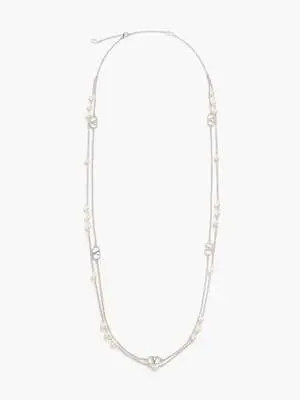 Valentino Garavani Vlogo Signature Pearl Necklace - Multicolor