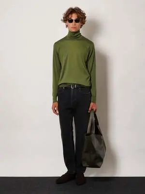 Saint Laurent Long Mick Denim Trousers - Multicolor