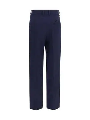 BLAZÉ MILANO Alcanara Fox Lightweight Wool Trousers