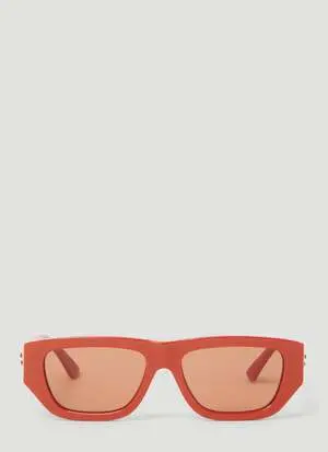 Bottega Veneta Bolt Rectangular Sunglasses - Orange