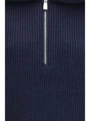 Malo Cashmere High-neck Zip Sweater