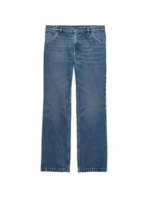 Prada Tight Fit And Regular Waist Washed Denim Jeans - Blue