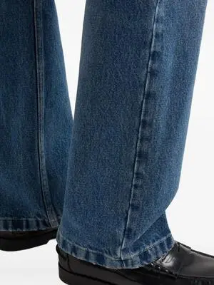 Prada Tight Fit And Regular Waist Washed Denim Jeans