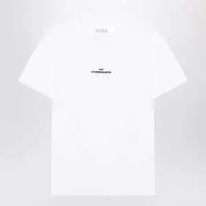 MAISON MARGIELA Cotton T-shirt With Logo - White