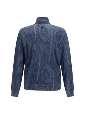Etro Printed Turtleneck Sweater