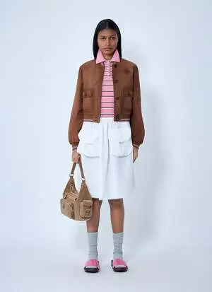 Miu Miu Suede Bomber Jacket