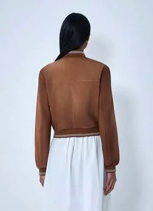 Miu Miu Suede Bomber Jacket