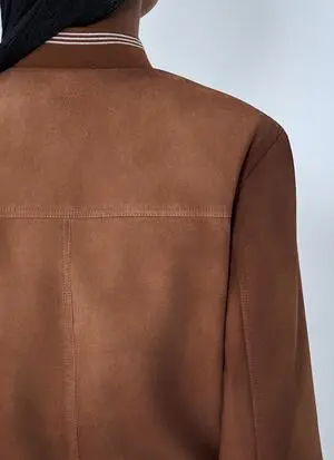 Miu Miu Suede Bomber Jacket
