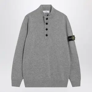 Stone Island STONE ISLAND Wool Blend Sweater Gray