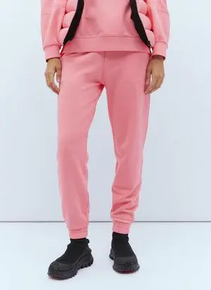Moncler Embossed Logo Track Pants - Pink