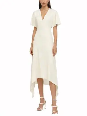 Stella McCartney V-neck Midi Dress - White