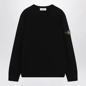 Stone Island Wool Crew-neck Sweater - Black