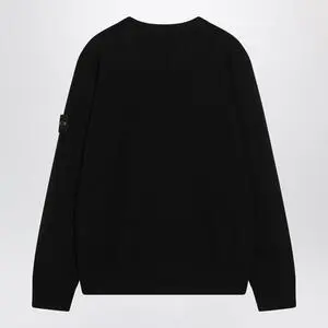 Stone Island Wool Crew-neck Sweater - Black