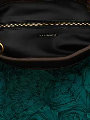 Dries Van Noten Rose Embellished Clutch