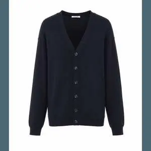 LEMAIRE Relaxed Twisted Cardigan - Black