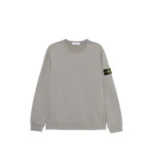 Stone Island Cotton Blend Sweatshirt - Gray