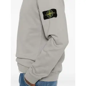 Stone Island Cotton Blend Sweatshirt - Gray