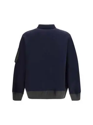 Sacai Terry Cloth Zip Polo